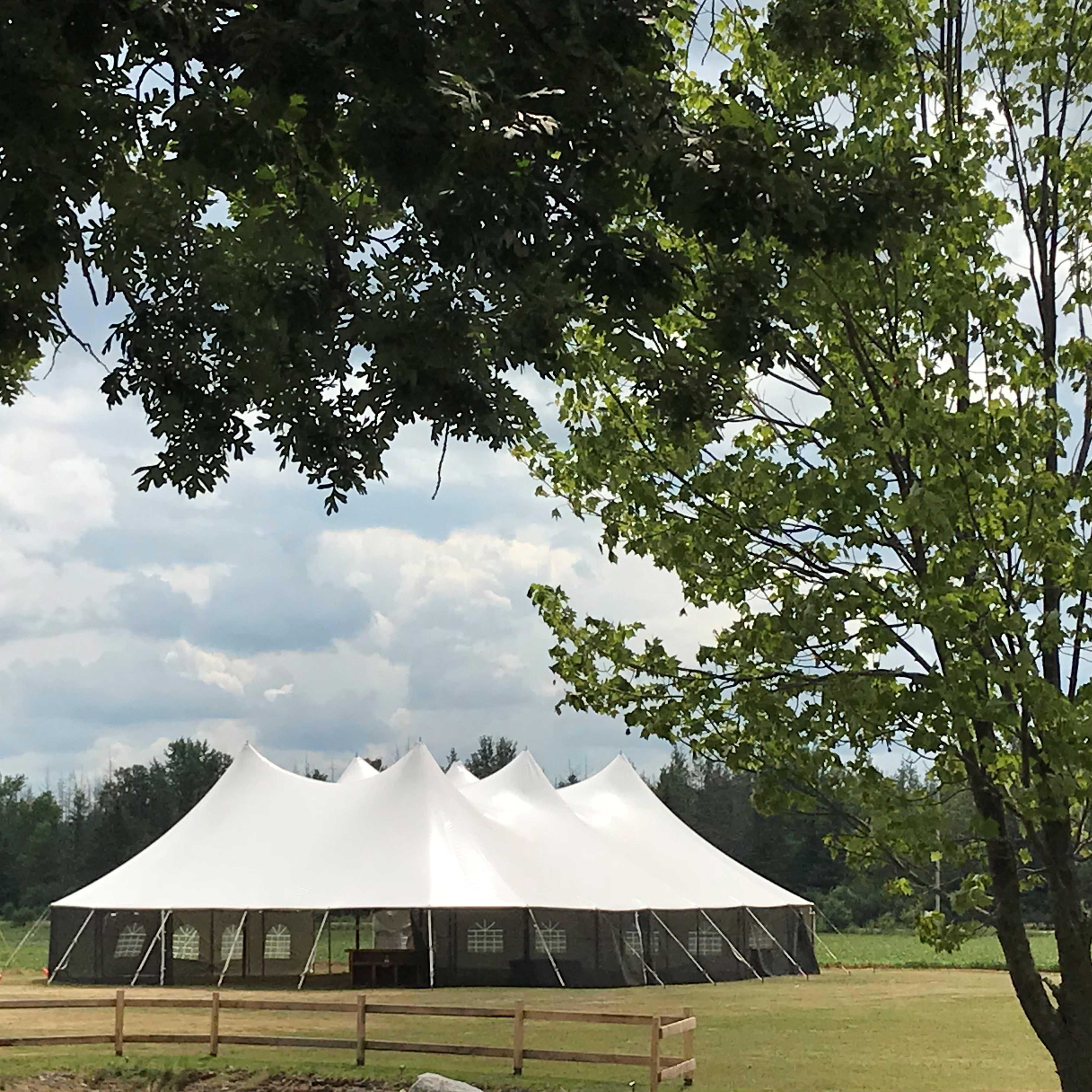 Tent liners, pole wraps, and string lighting are all great ways to ...