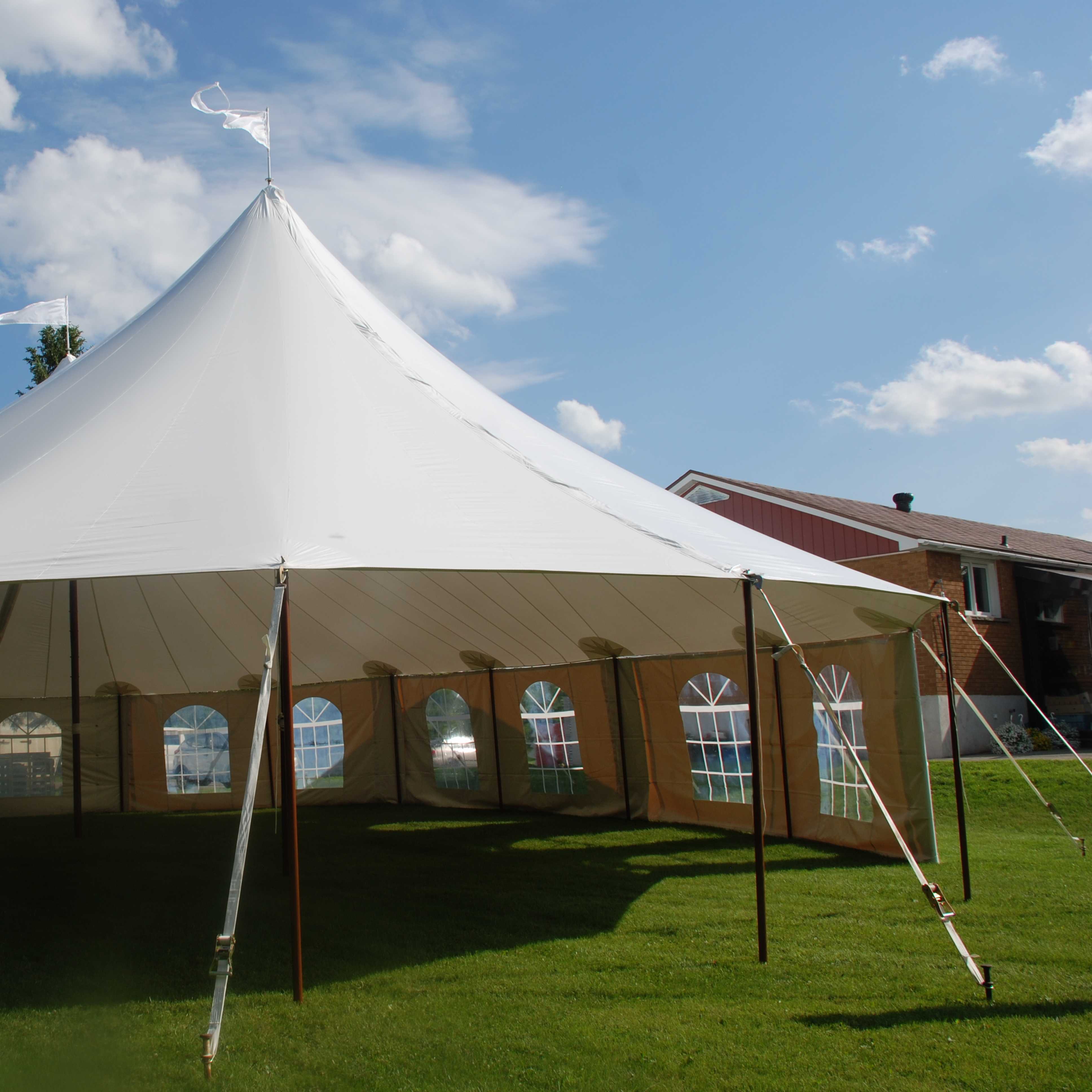 Tent liners, pole wraps, and string lighting are all great ways to ...